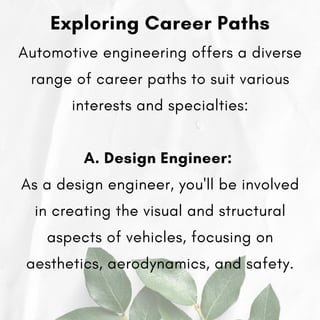 The Roadmap to a Thriving Automotive Engineering Career - Bicark.com