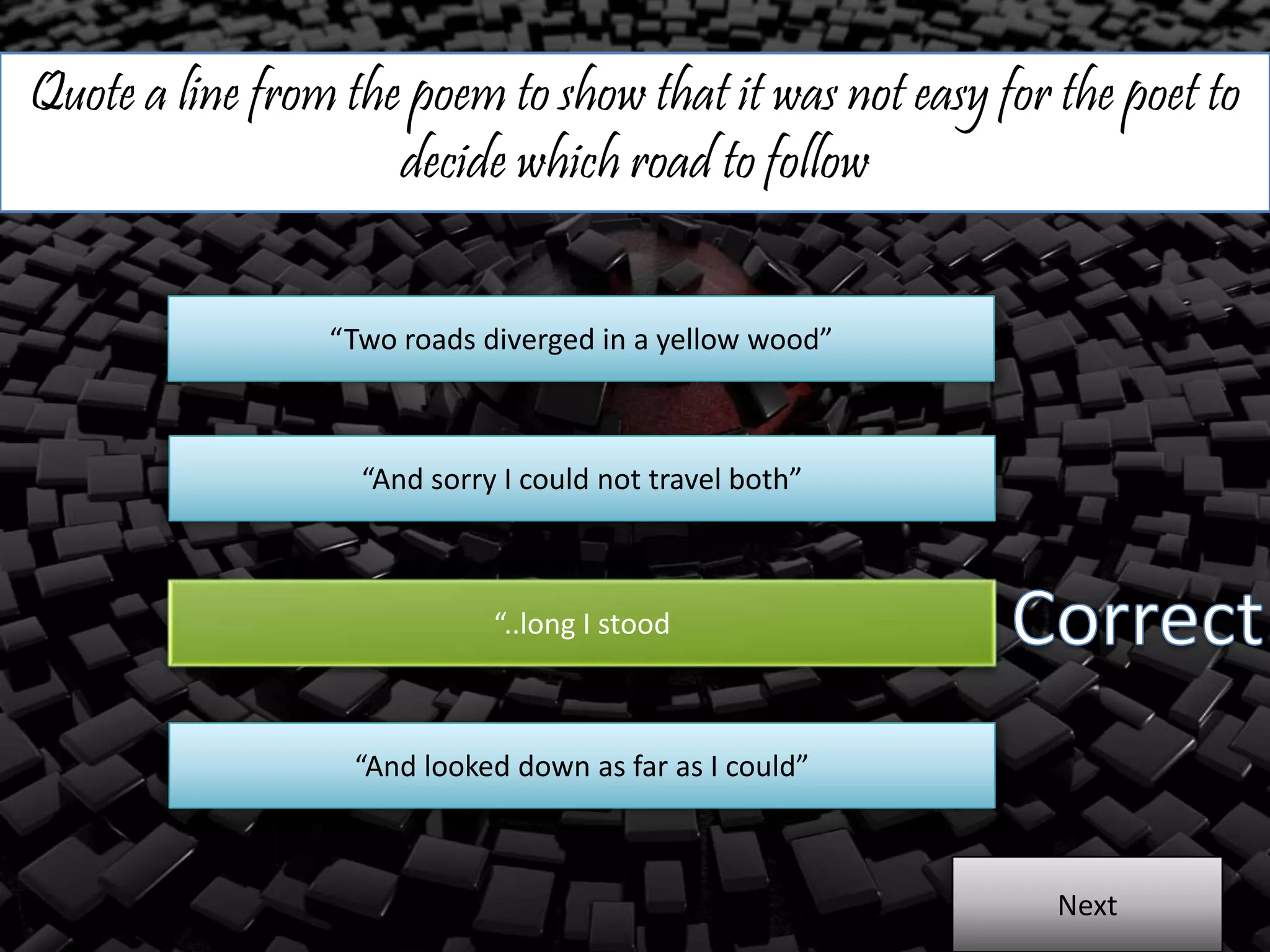 The Road Not Taken By Robert Frost PowerPoint Presentation with ...