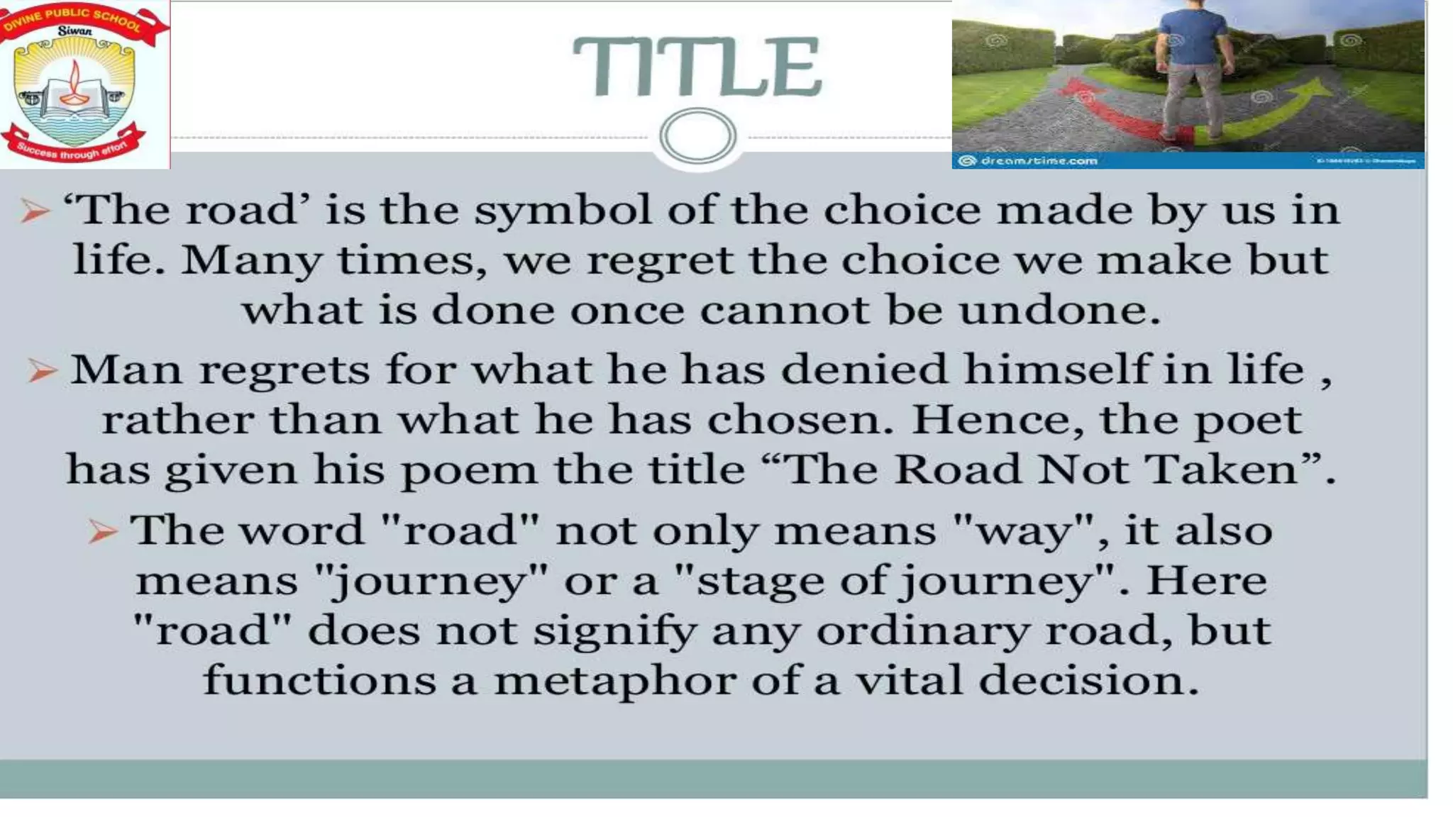 The road not taken | PPT