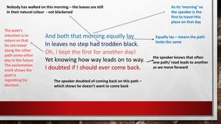 The road not taken | PPT