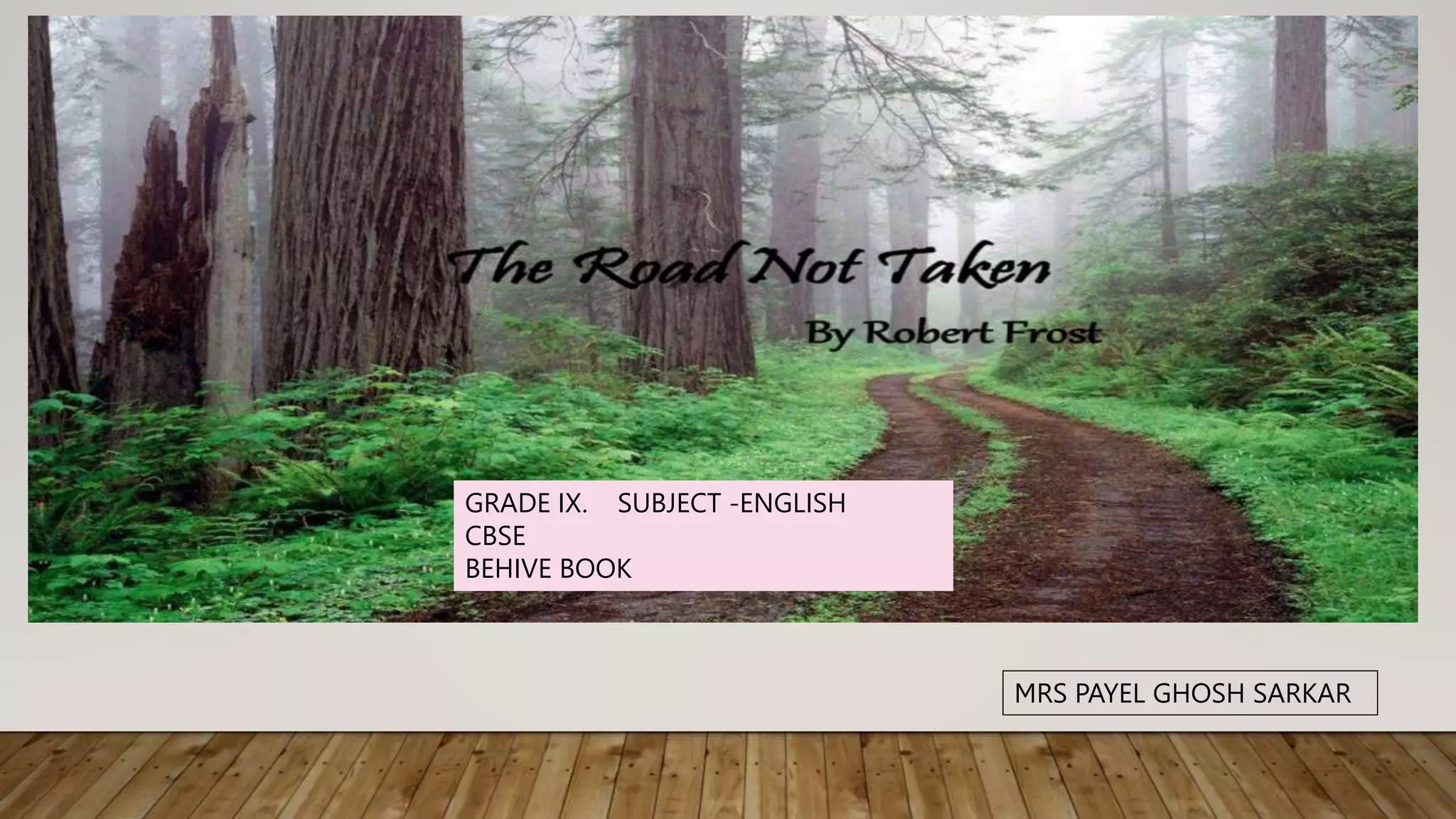 the road not taken..pptx