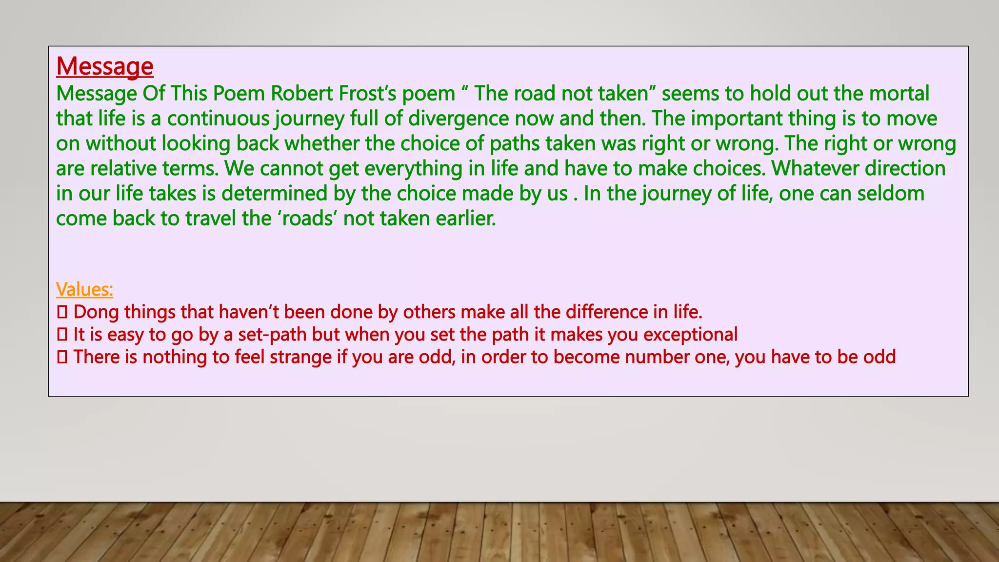 the road not taken..pptx