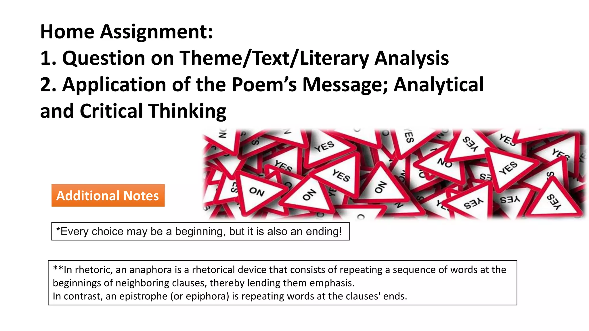 The Road Not Taken - Poem - Robert Frost | PPTX