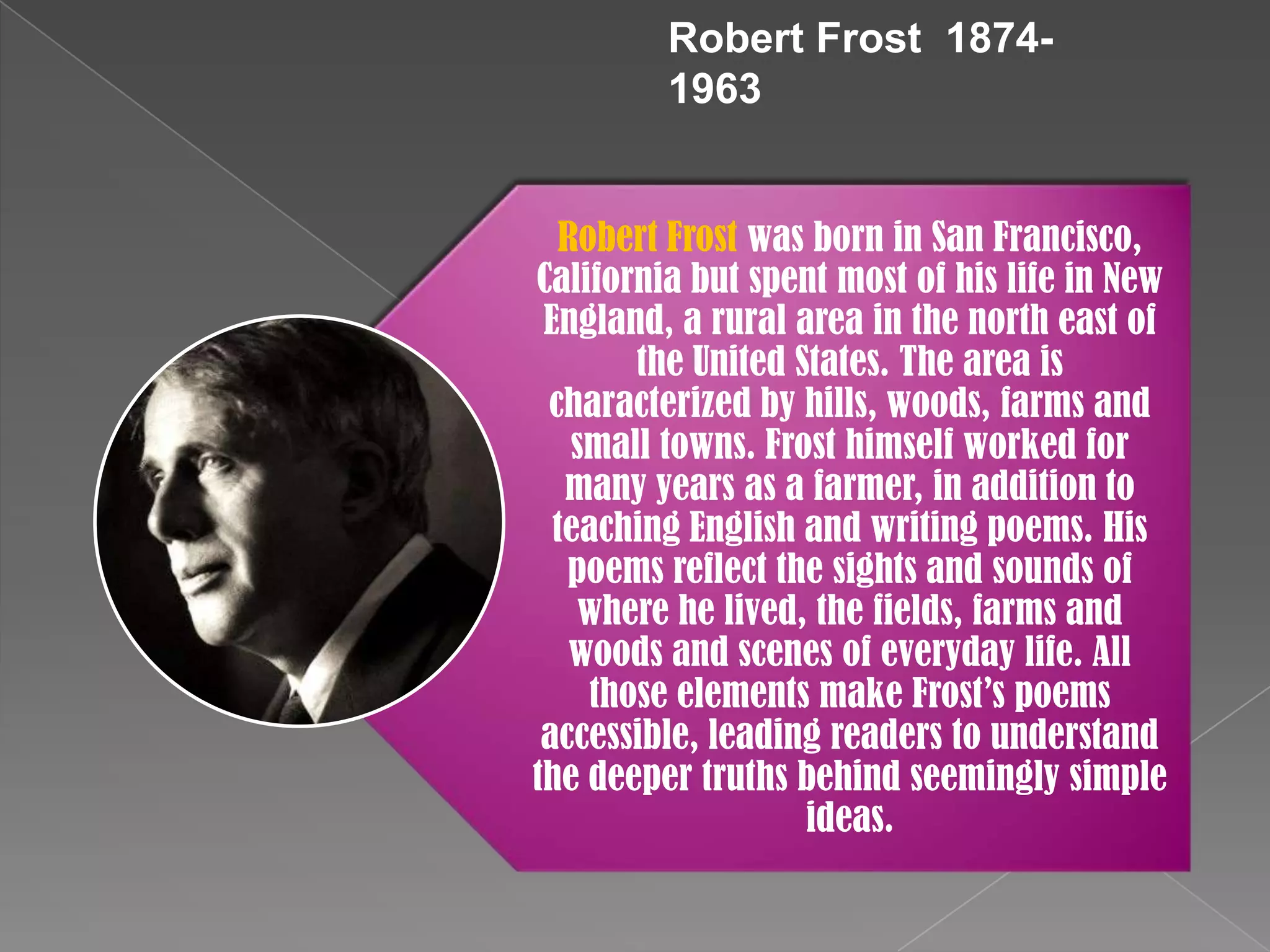 The road not taken-Robert Frost | PPT