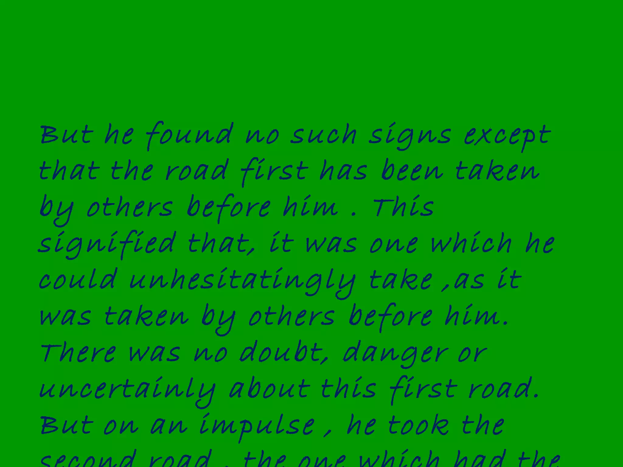 The road not take | PPT | Poetry | Books and Literature