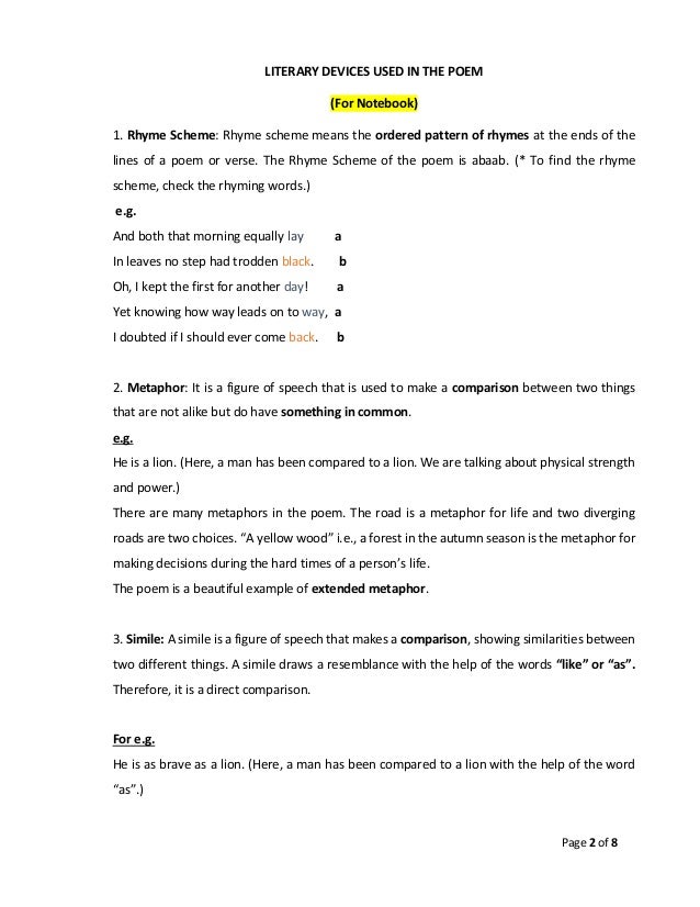 The Road Not Taken NOTES - Robert Frost2022.pdf