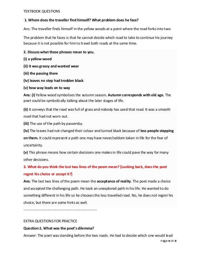 The Road Not Taken NOTES - Robert Frost2022.pdf