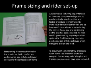 The Road Racing Bicycle | PPTX | Cycling | Sports