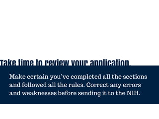 10 NIH R01 Tips | PPT
