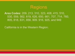 California Presentation for See the USA | PPTX