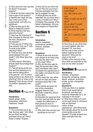 The Road Study Guide | PDF