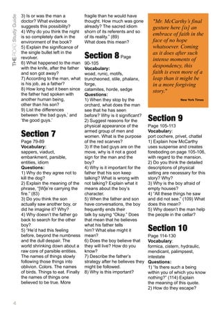 The Road Study Guide | PDF