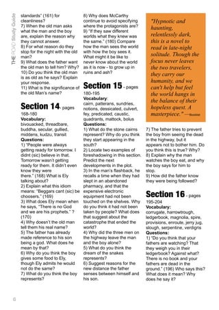 The Road Study Guide | PDF