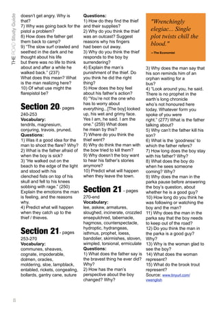 The Road Study Guide | PDF