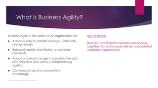 The Road to Business Agility | PPT