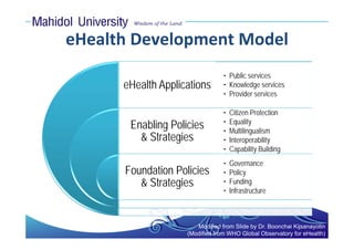 The Road to eHealth: Thailand's Journey | PPT