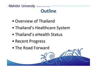 The Road to eHealth: Thailand's Journey | PPT