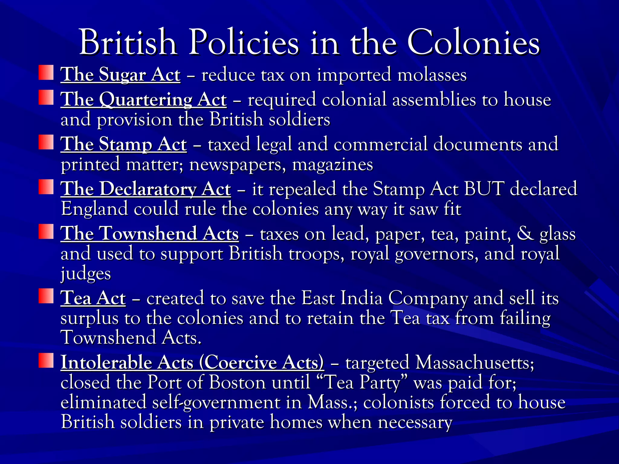 Sections 1 & 2: The Road to Independence | PPT