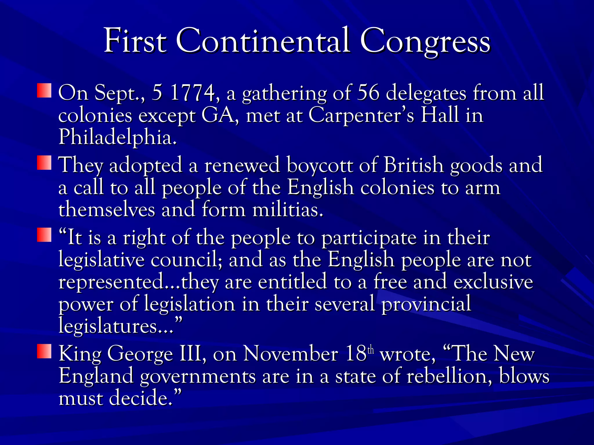 Sections 1 & 2: The Road to Independence | PPT