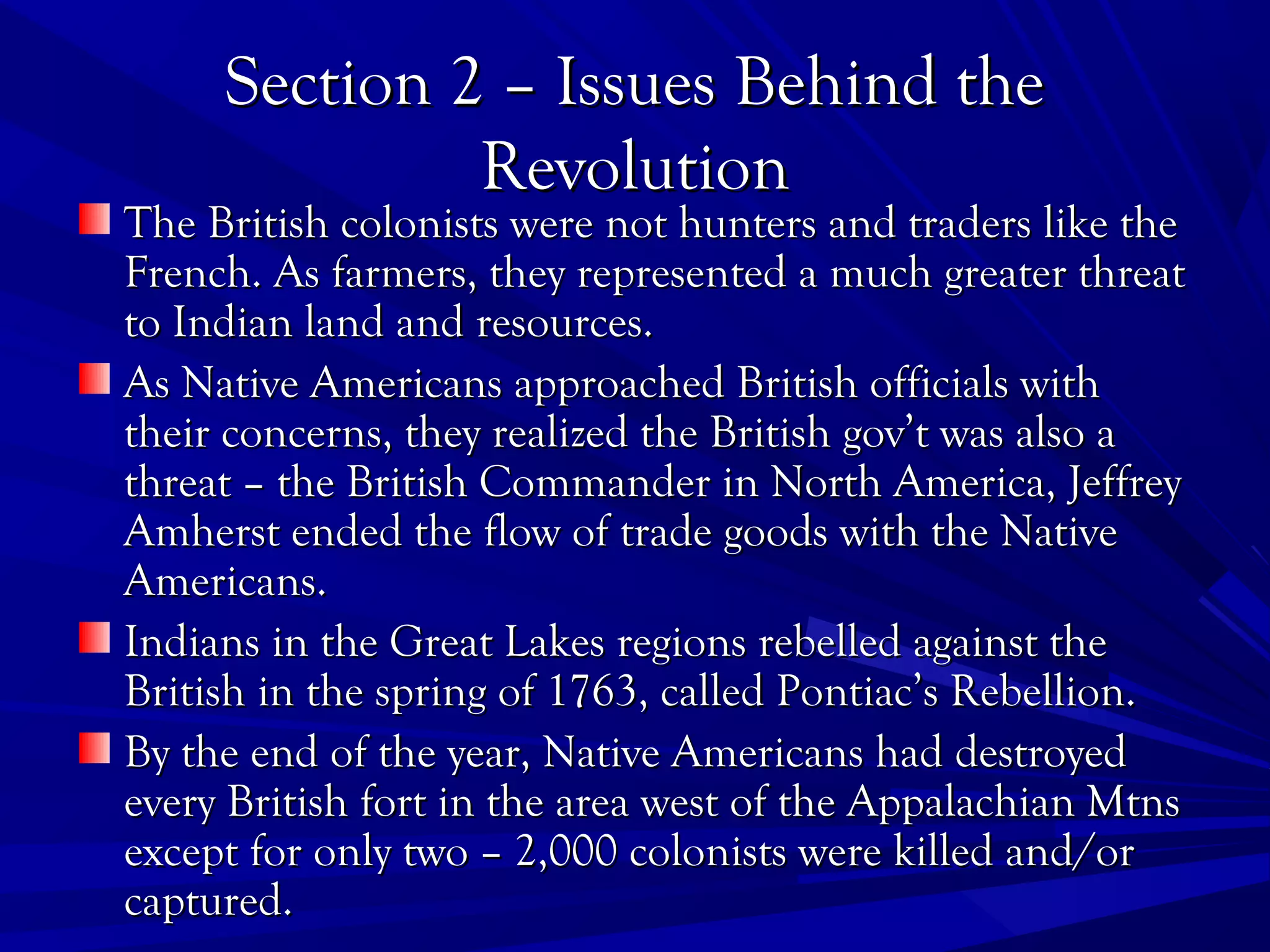 Sections 1 & 2: The Road to Independence | PPT