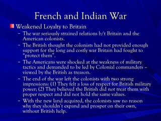 Sections 1 & 2: The Road to Independence | PPT