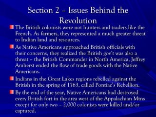Sections 1 & 2: The Road to Independence | PPT
