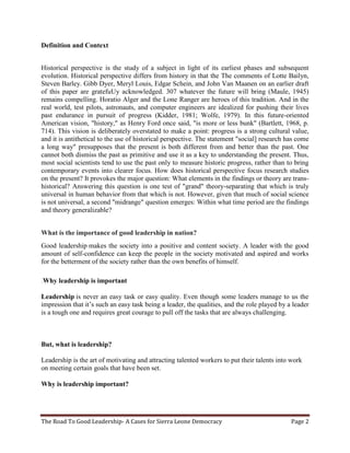 THE ROAD TO LEADERSHIP - A CASE FOR SIERRA LEONE LEADERSHIP.pdf