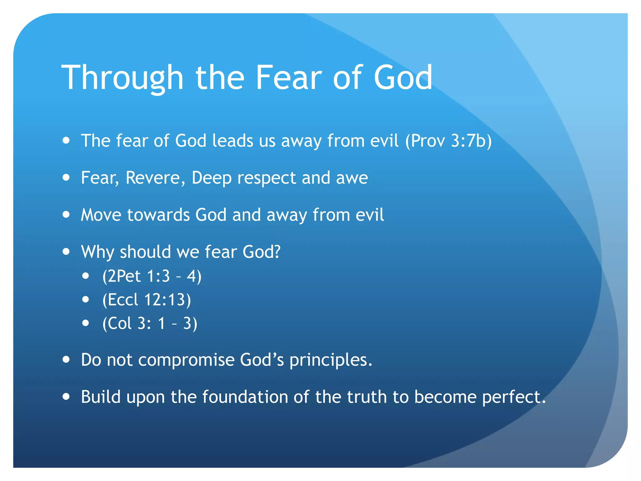 The road to perfection | PPT