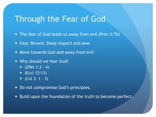 The road to perfection | PPTX | Christianity | Religion & Spirituality