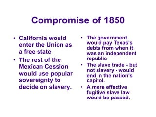 The Road To The Civil War | PPT