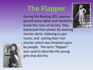 The roaring 20’s | PPTX