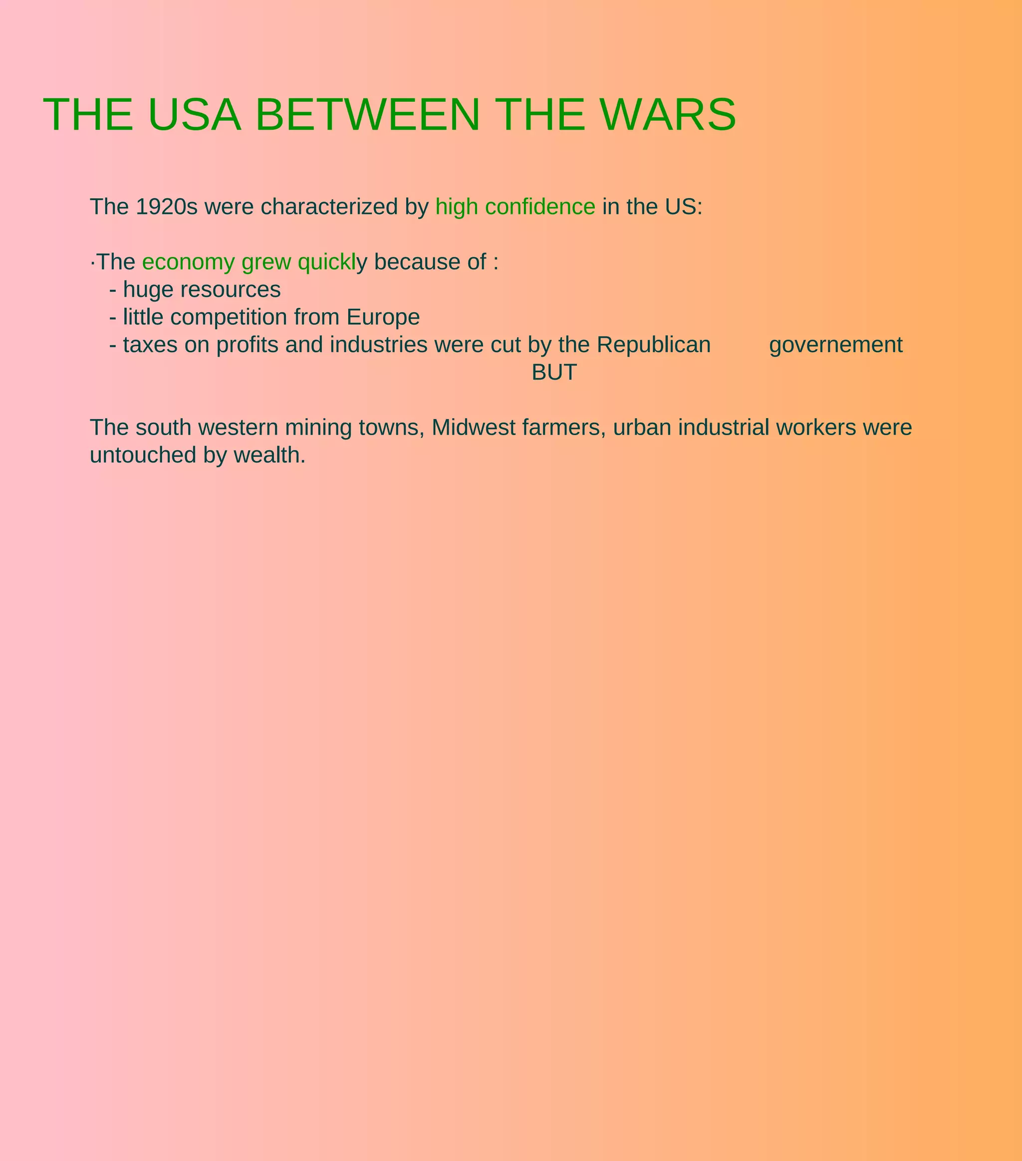 The roaring twenties | PPT