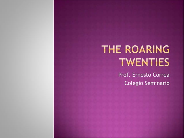 The Roaring Twenties | PPT