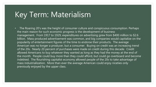 The Roaring Twenties | PPTX