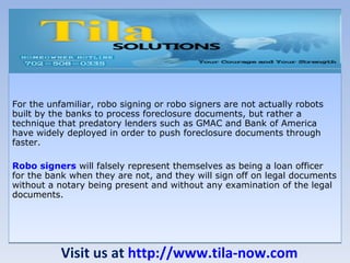 The robo signer epidemic | PPT