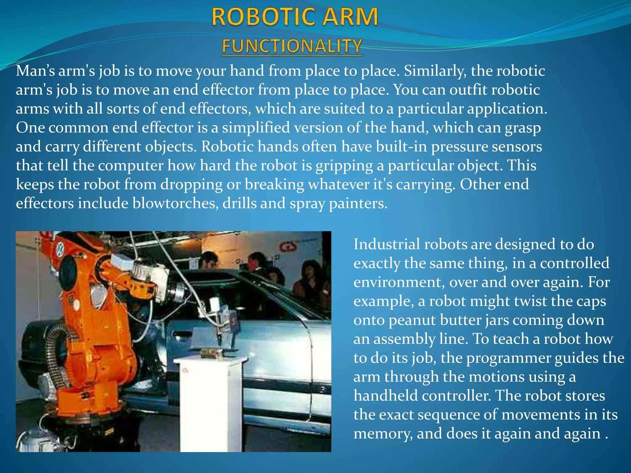 The robotic arm | PPTX