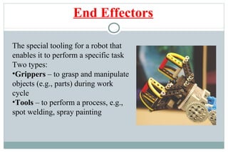 The robotic joints and end effectors | PPT | Robotics | Technology & Computing