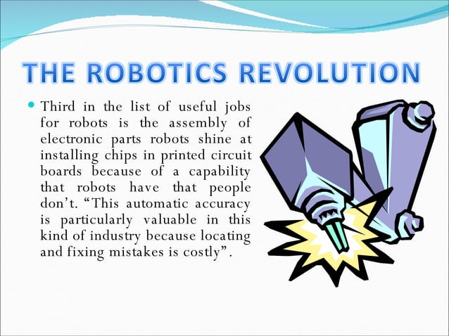 The Robotic Revolution | PPT | Robotics | Technology & Computing
