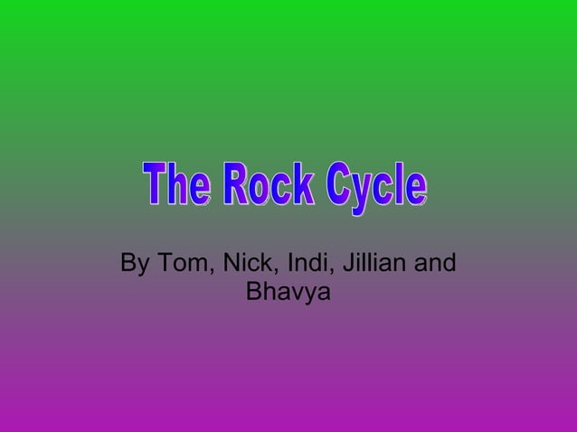 The Rock Cycle | PPT