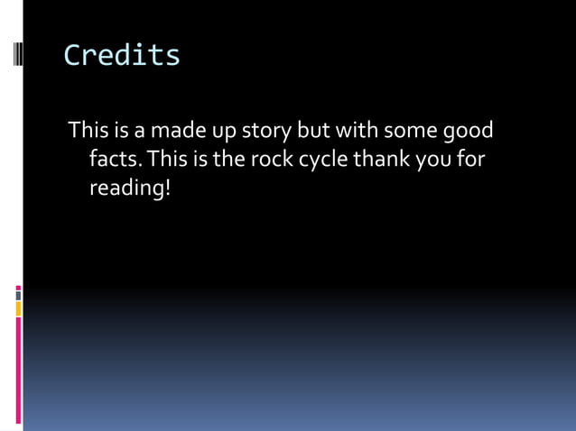 The rock cycle story | PPTX