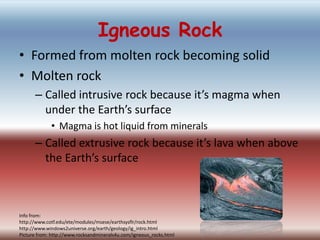 The Rock Cycle | PPTX
