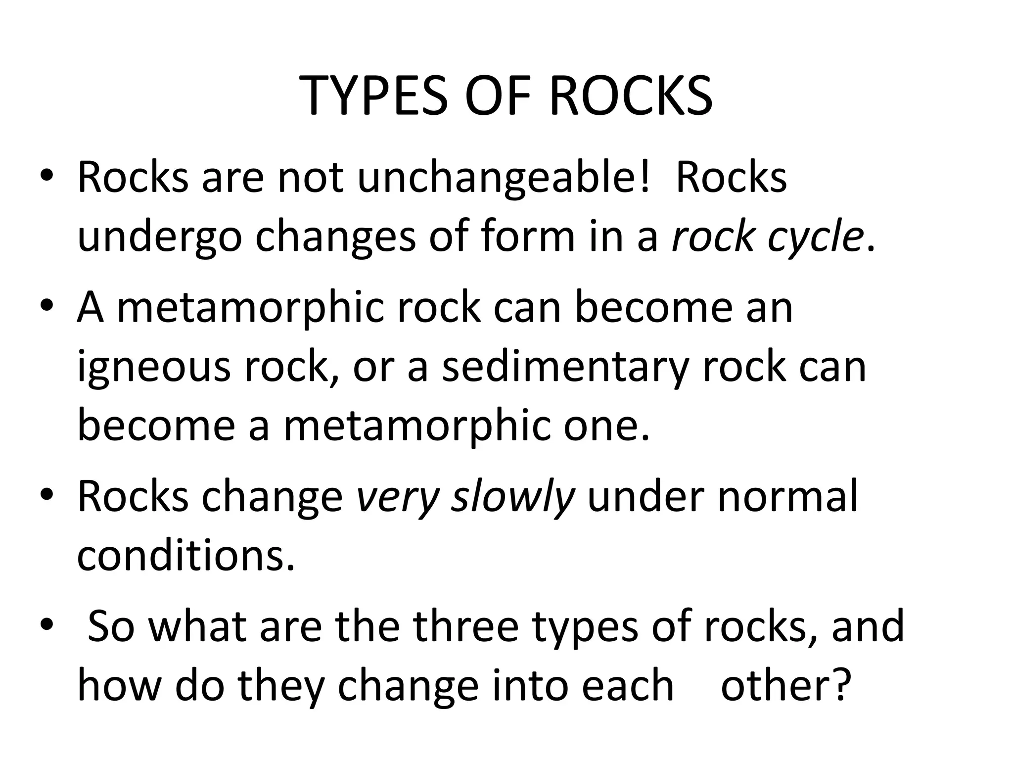 The rock cycle | PPTX