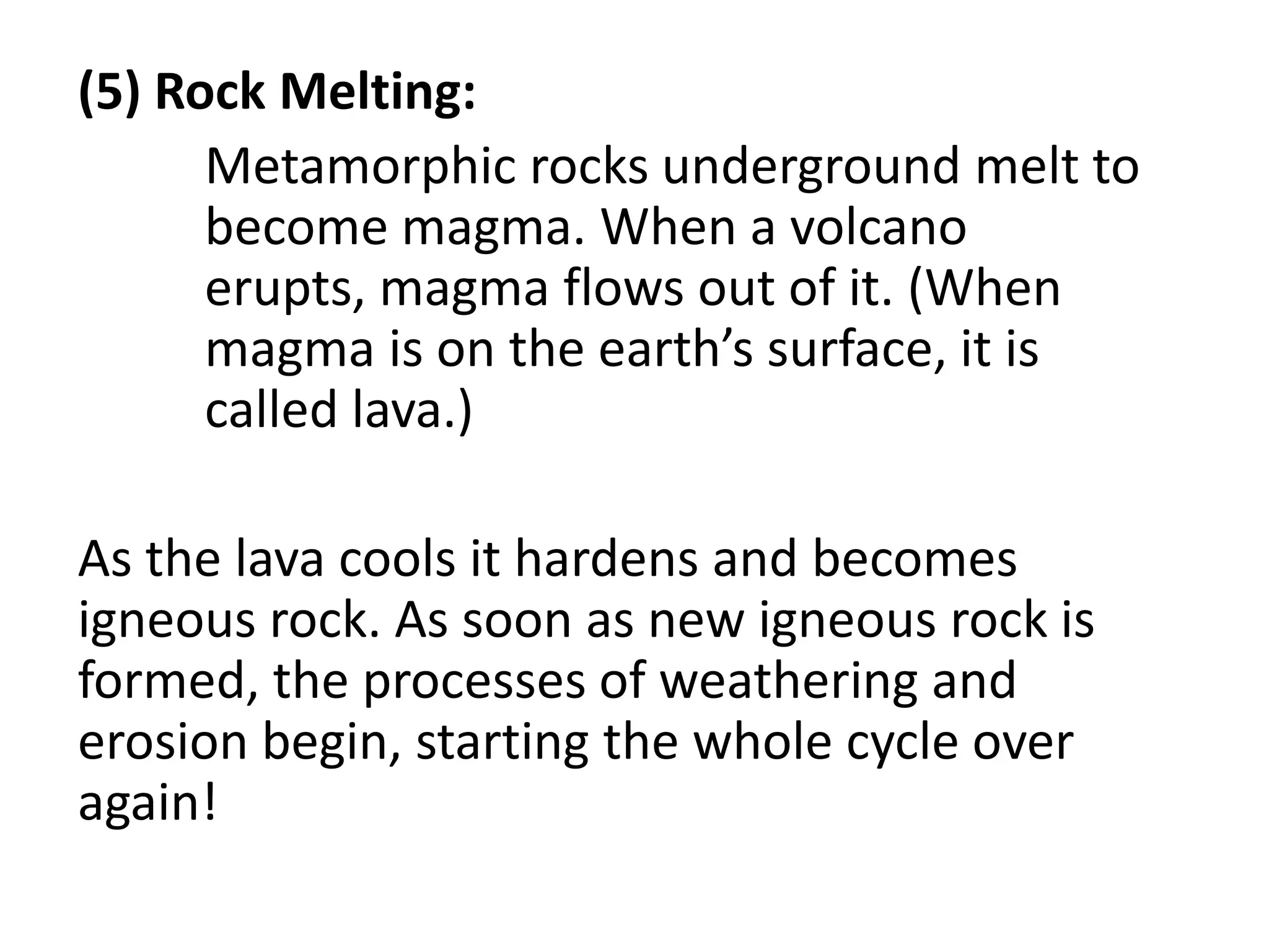 The rock cycle | PPTX