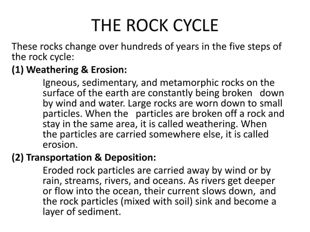 The rock cycle | PPTX