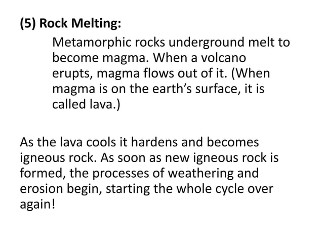 The rock cycle | PPTX