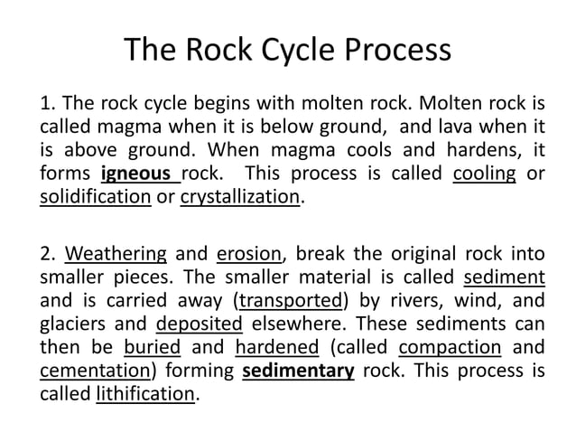 The rock cycle | PPTX