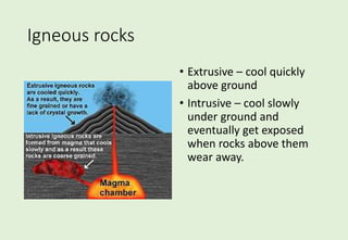 The rock cycle and carbon cycle | PPTX