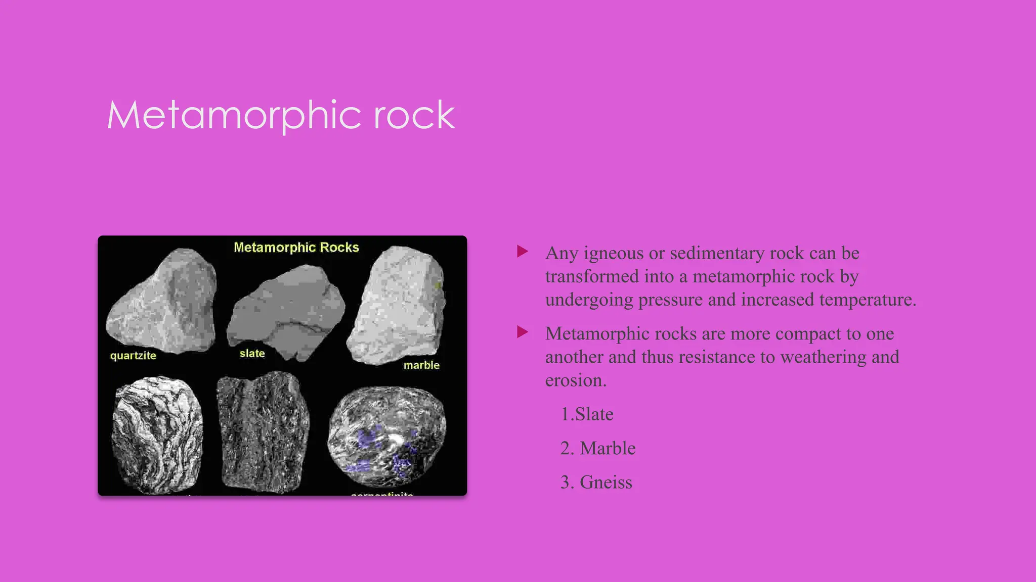 Grade 10: Geography. Classification of Rocks. | PPTX
