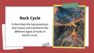 The Rock Cycle PPT Geography Std 9th ICSE | PPTX