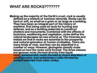 The rocks power point | PPTX